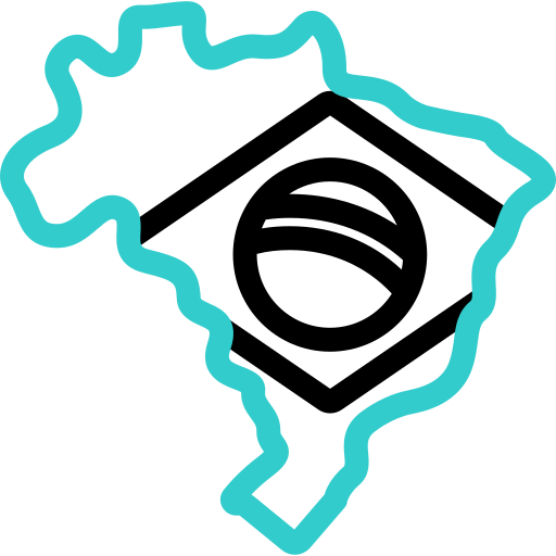Brazilian map Basic Accent Outline icon Brazilian map Basic Accent Outline icon